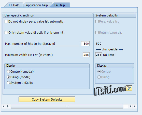 Switching F4 Help Display - Control (amodal) & Dialog (modal)